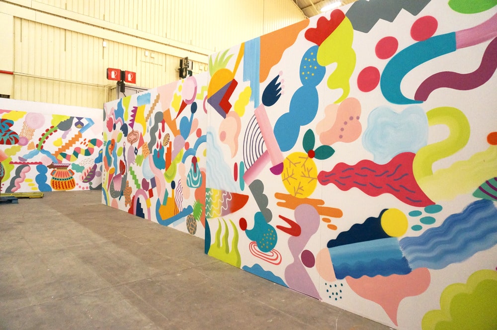 Mina Hamada & Zosen - Quai 36, Production d'art urbain